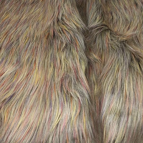 Fiery Multi Color Strand Fur - Sold by the yard – Elotex Fabric
