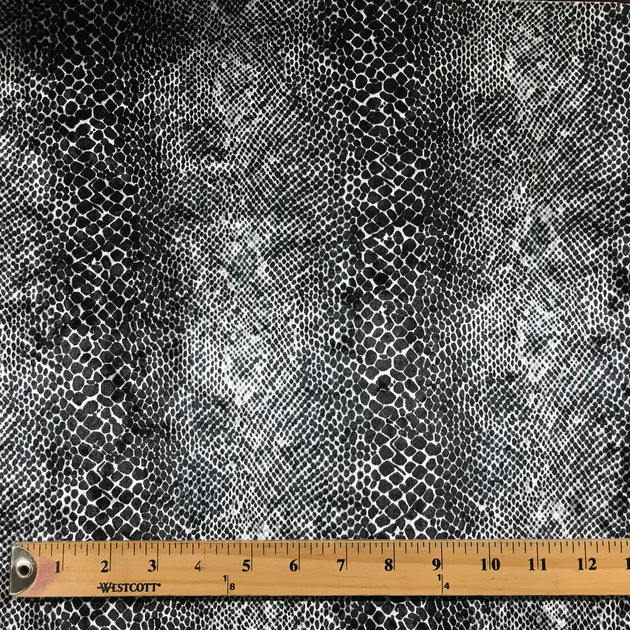 Snake Animal Print Stretch Velvet - Sold by the yard – Elotex Fabric
