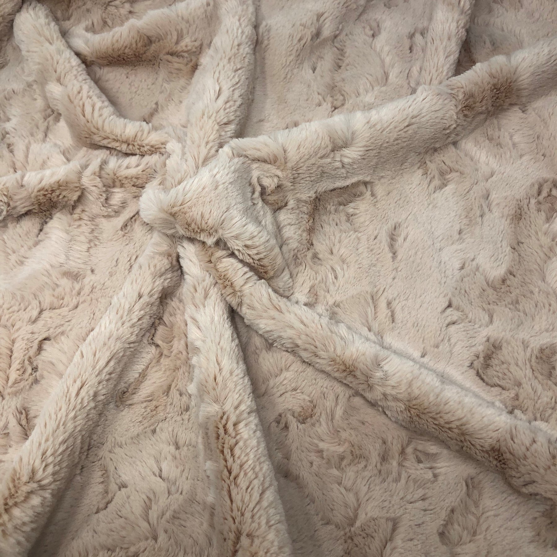 Camel Soft Rabbit Faux Fur - Sold by the yard – Elotex Fabric