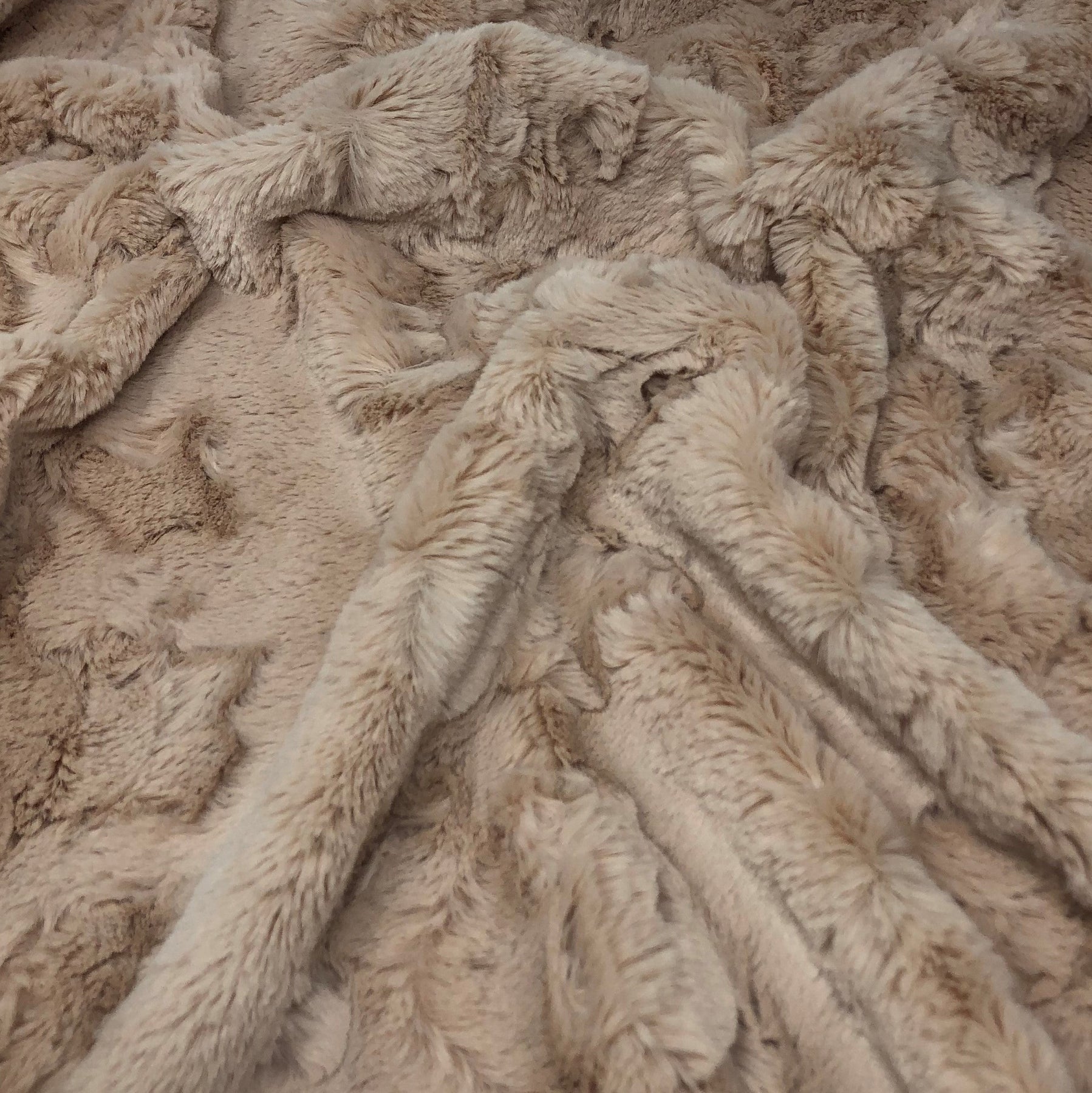 Camel Soft Rabbit Faux Fur - Sold by the yard – Elotex Fabric