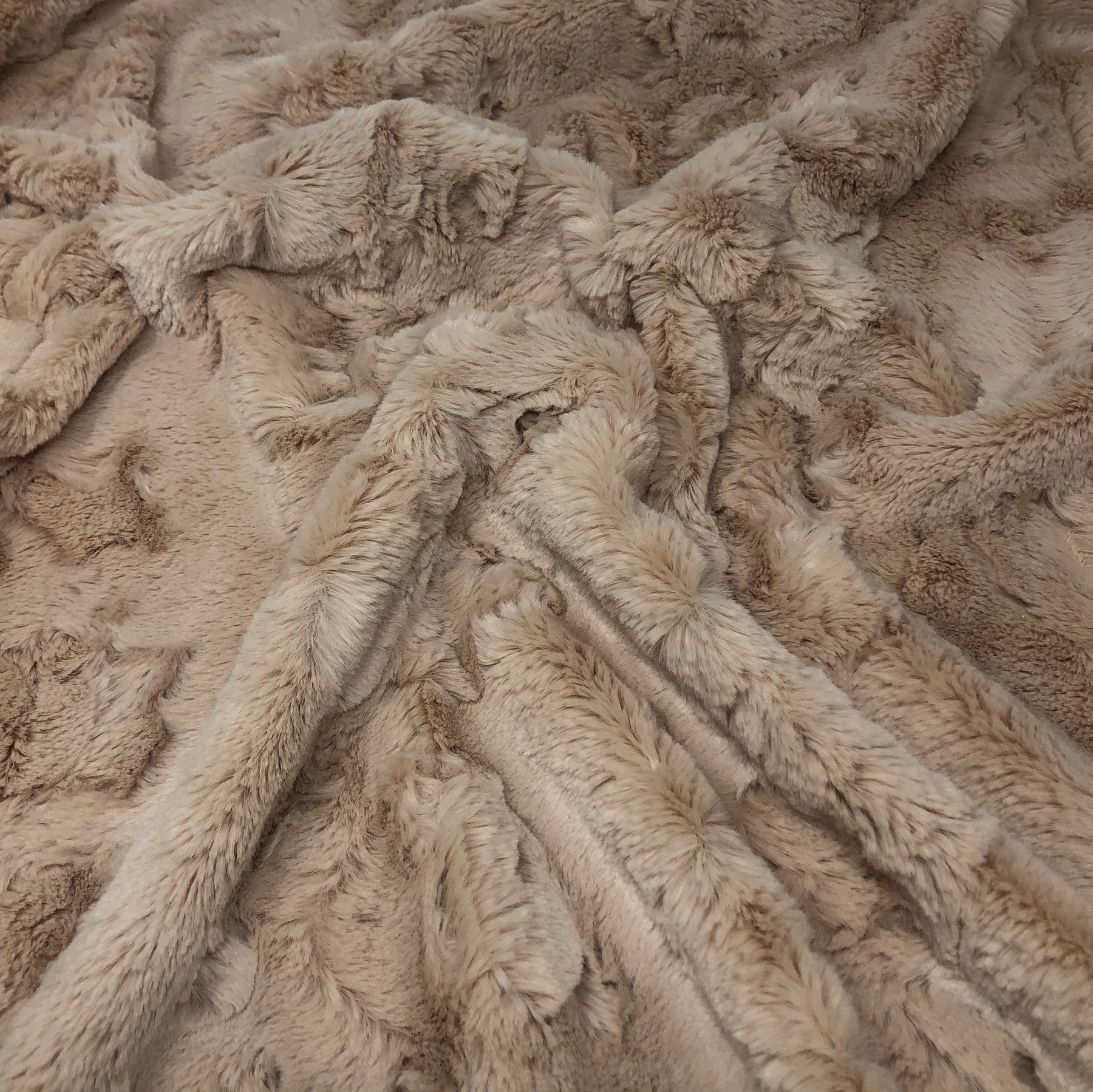 Camel Soft Rabbit Faux Fur - Sold by the yard – Elotex Fabric